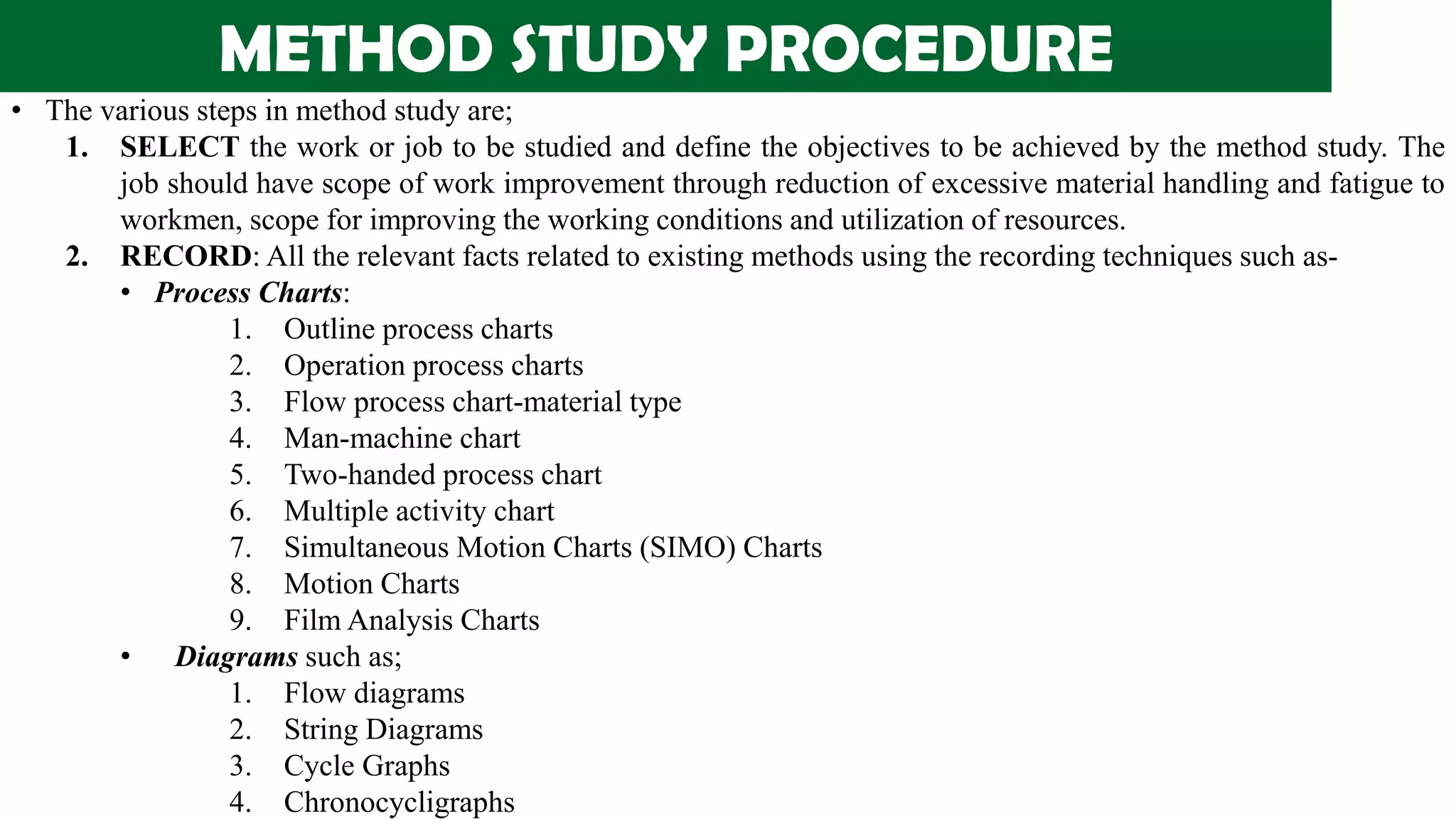 Work study method study-work measurement | PDF