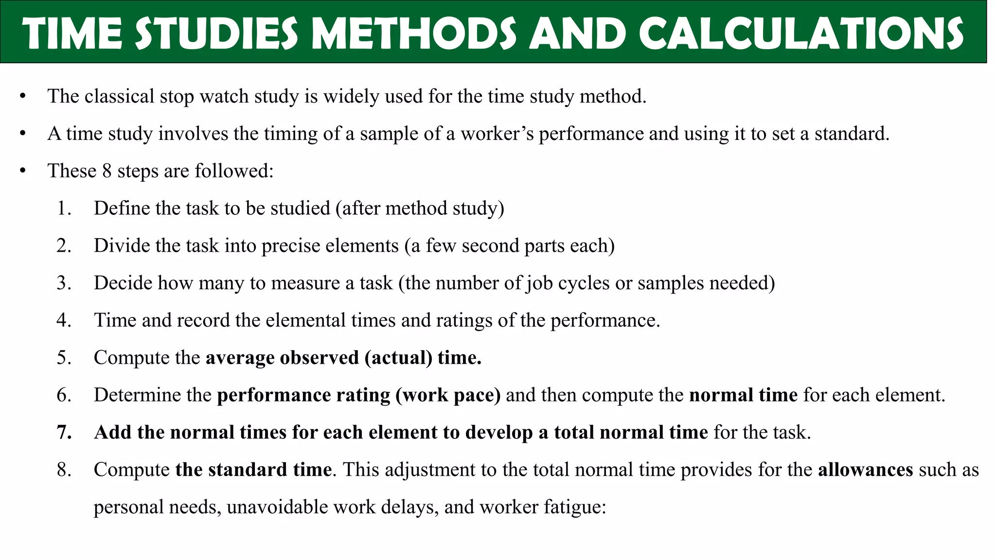Work study method study-work measurement | PDF