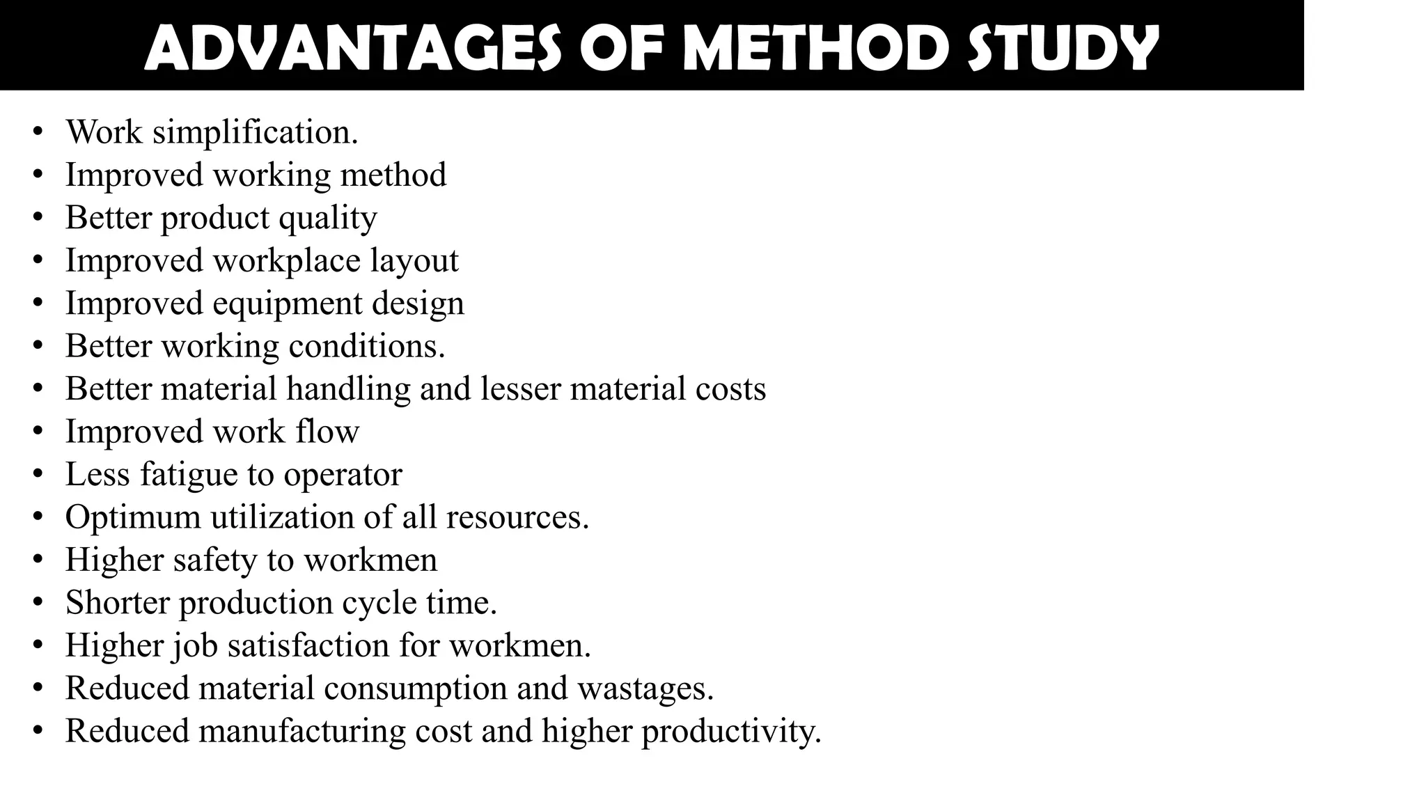Work study method study-work measurement | PDF