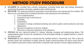 Work study method study-work measurement | PDF