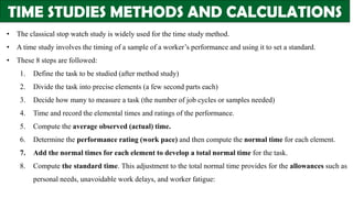 Work study method study-work measurement | PDF