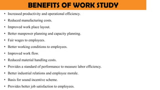Work study method study-work measurement | PDF