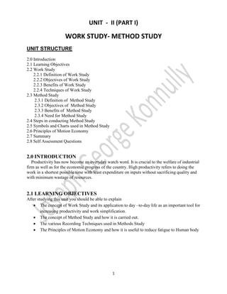 Work Study Part- I | PDF