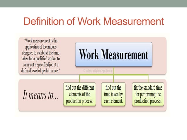 Work study work measurement | PPTX | Resume Writing and Advice | Job Search
