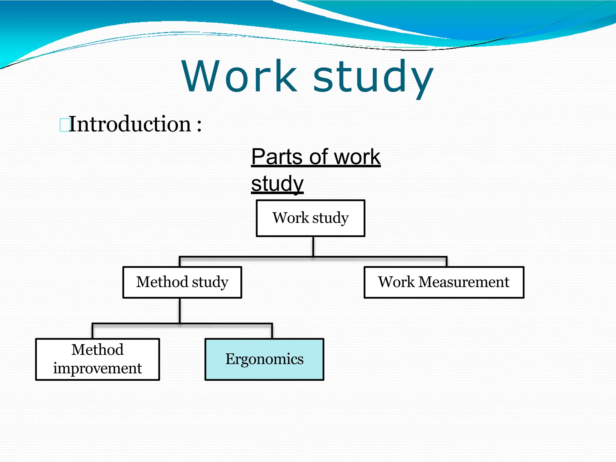 work study and ergonomics-ppt.pptx ergonomics | PPTX