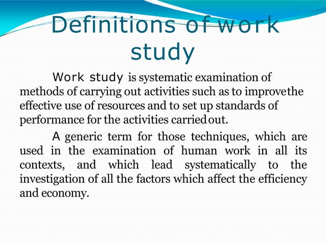 work study and ergonomics-ppt.pptx ergonomics | PPTX | Business ...