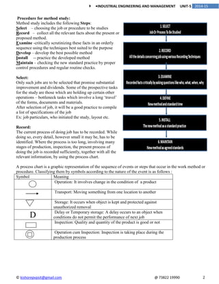 Work study IEM unit v for MEs2 | PDF