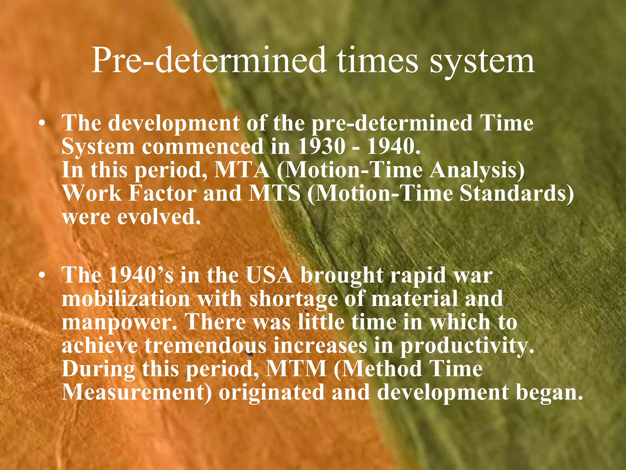 Work Study & Productivity | PPTX