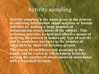 Work Study & Productivity | PPTX