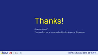 Works with ASP.NET Core on Linux and Mac | PPTX
