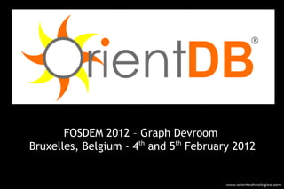 Works with persistent graphs using OrientDB | PPT