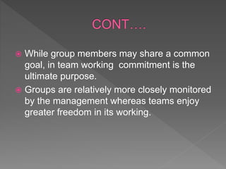 WORK TEAMS IN OB | PPTX