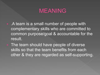 WORK TEAMS IN OB | PPTX