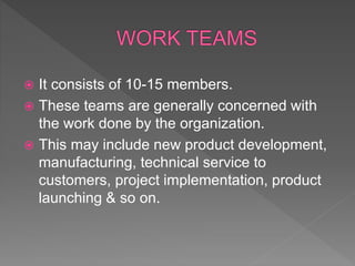 WORK TEAMS IN OB | PPTX