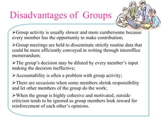 Work teams and group | PPTX