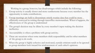 Work teams and groups | PPTX