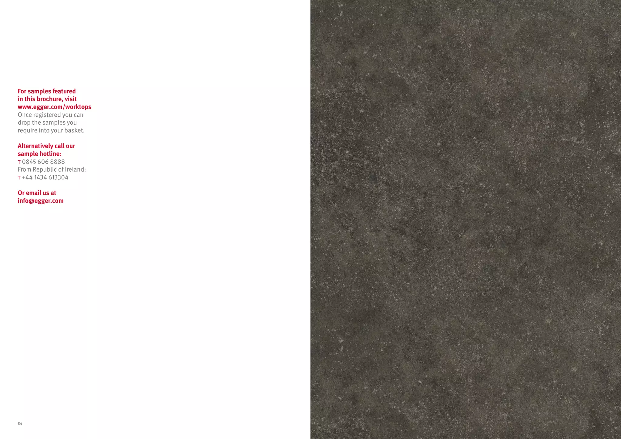 EGGER Worktops Contemporary Collection | PDF