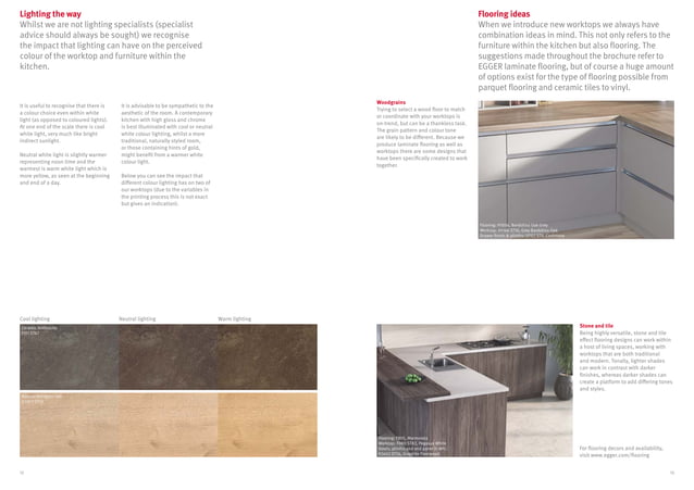 EGGER Worktops Contemporary Collection | PDF
