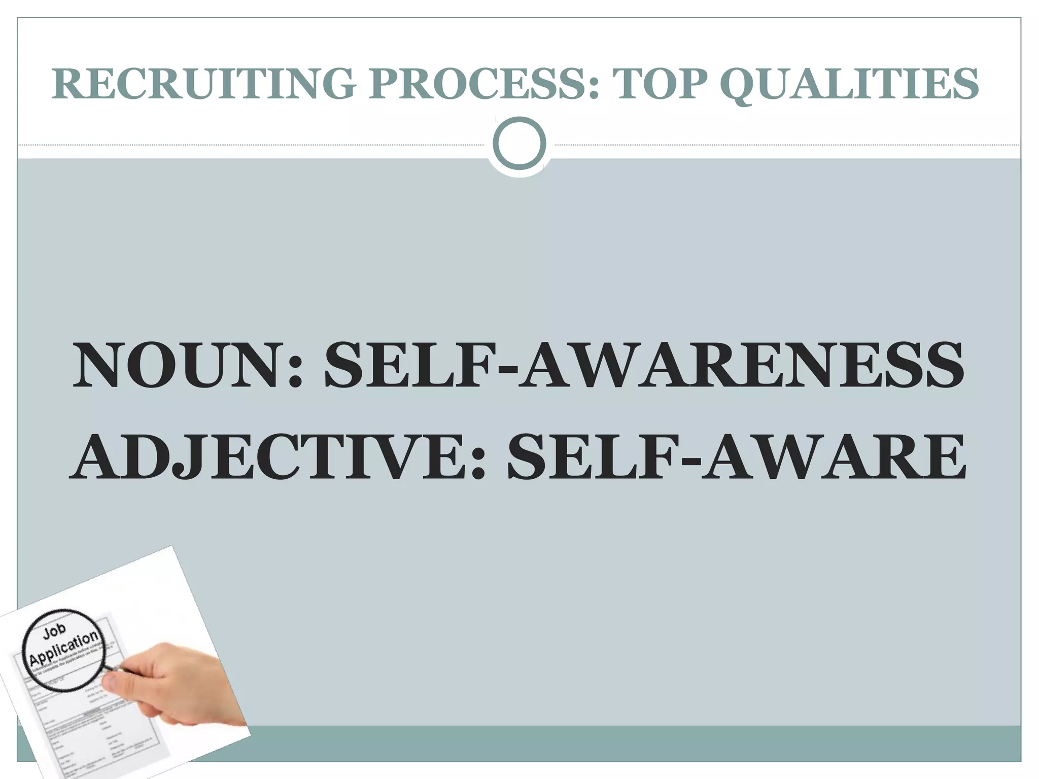 Personality traits for job seekers | PPT