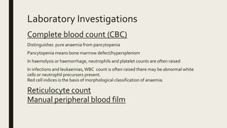 Workup for anaemia | PPTX
