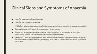 Workup for anaemia | PPTX