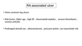 non-healing ulcer work up powerpoint presentation | PPTX