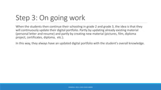 Work with digital portfoilo | PPT