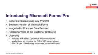 Work with Microsoft Forms (like a) Pro | PPTX