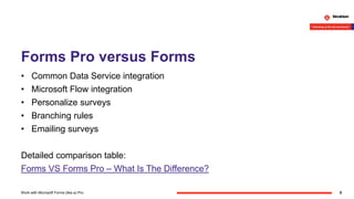Work with Microsoft Forms (like a) Pro | PPTX