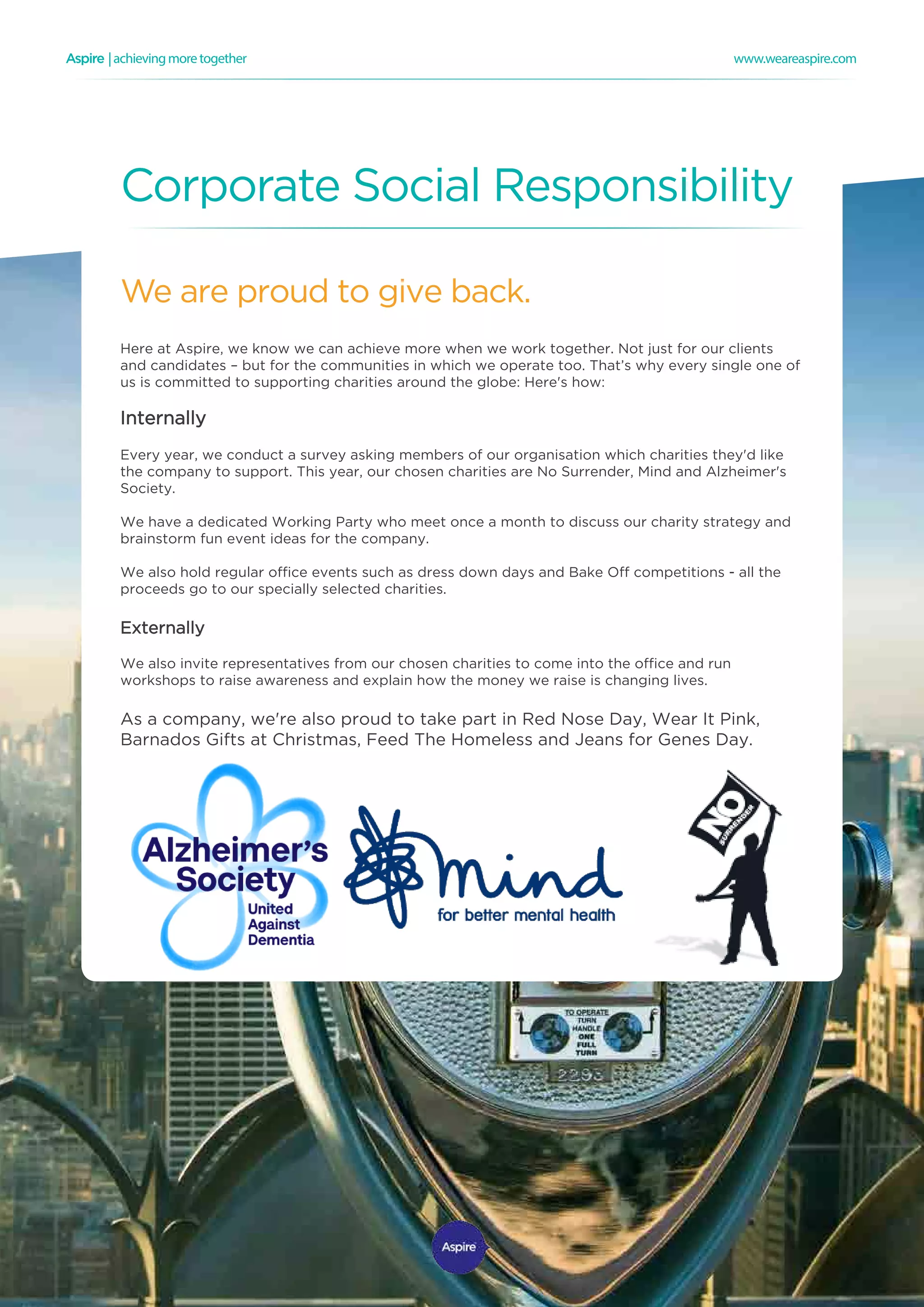 Aspire - Work With Us Brochure | PDF