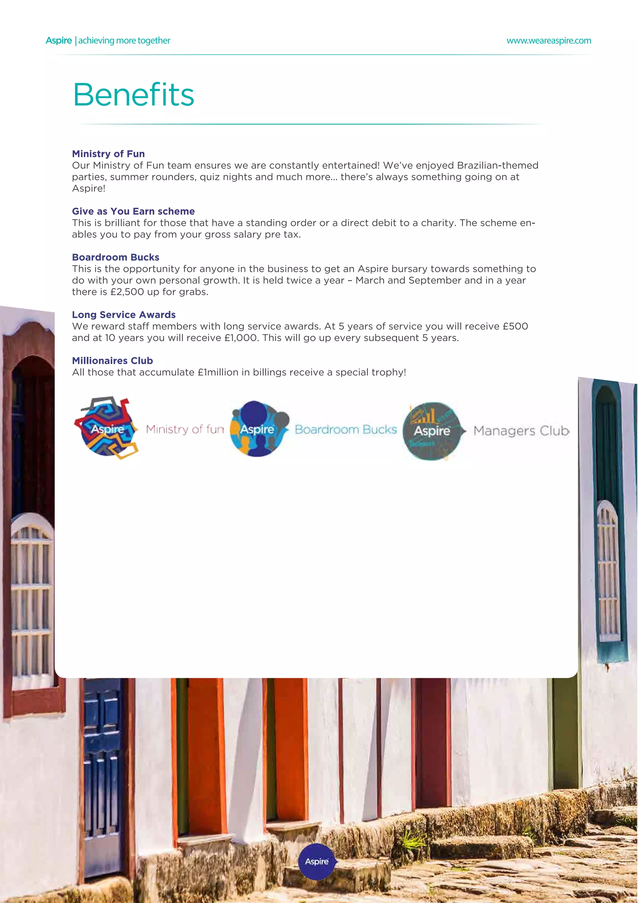 Aspire - Work With Us Brochure | PDF