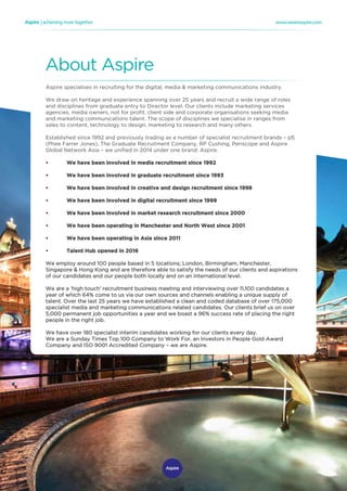 Aspire - Work With Us Brochure | PDF