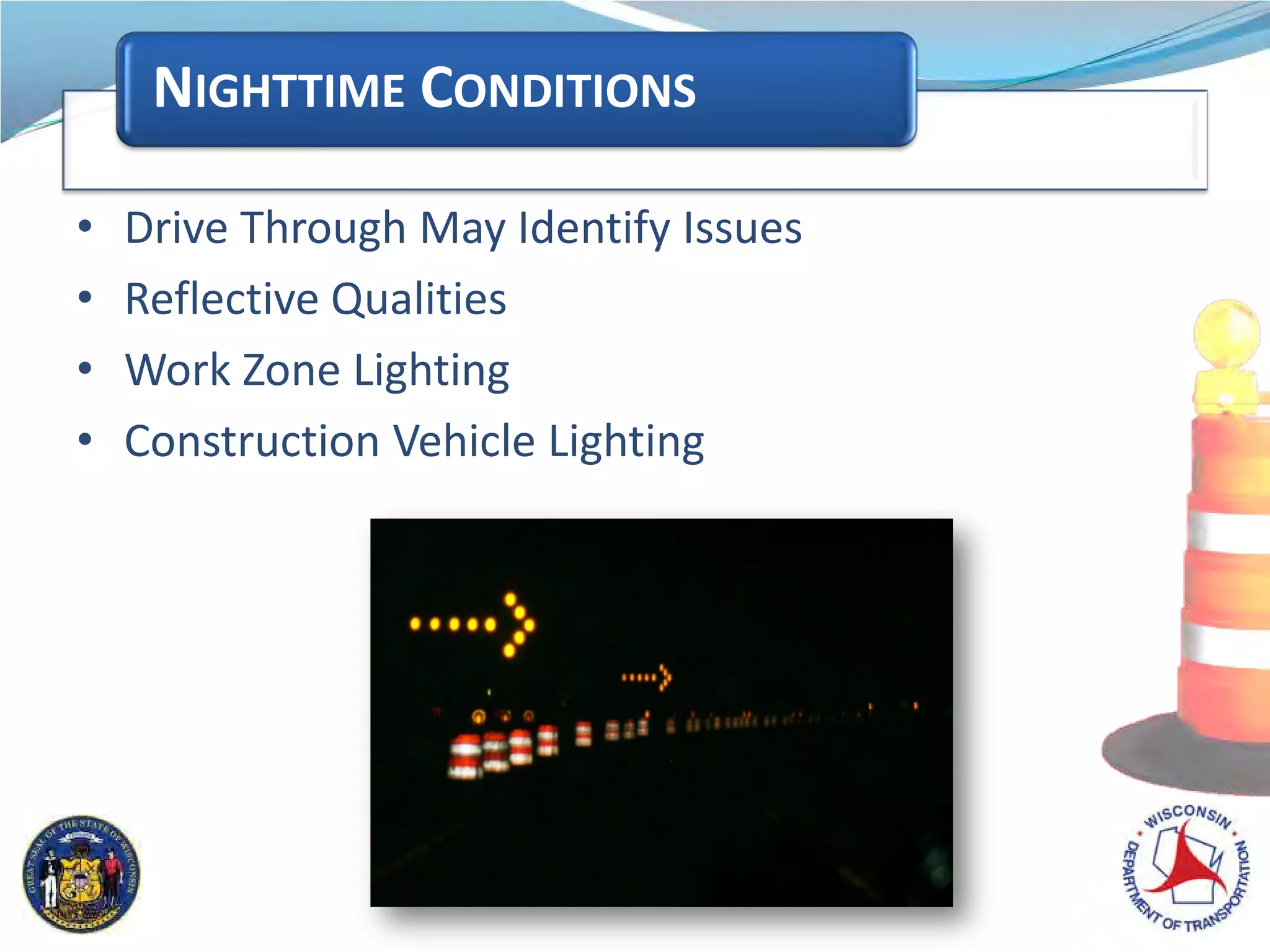 Work zone devices & layouts-training and resources for law enforcement ...