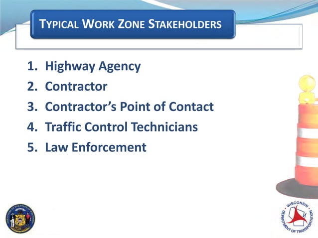 Work zone devices & layouts-training and resources for law enforcement ...