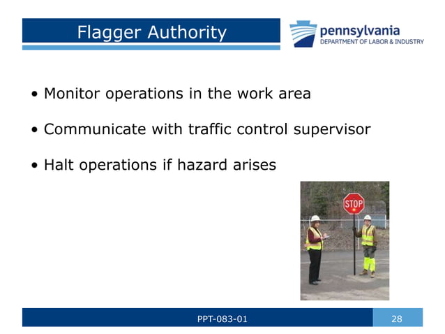 Work Zone Safety.pptx flagger responsiblity | PPTX | Injuries ...