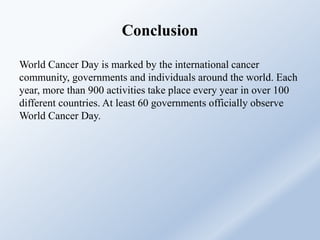World cancer-day | PPTX