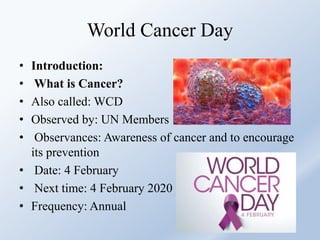 World cancer-day | PPTX