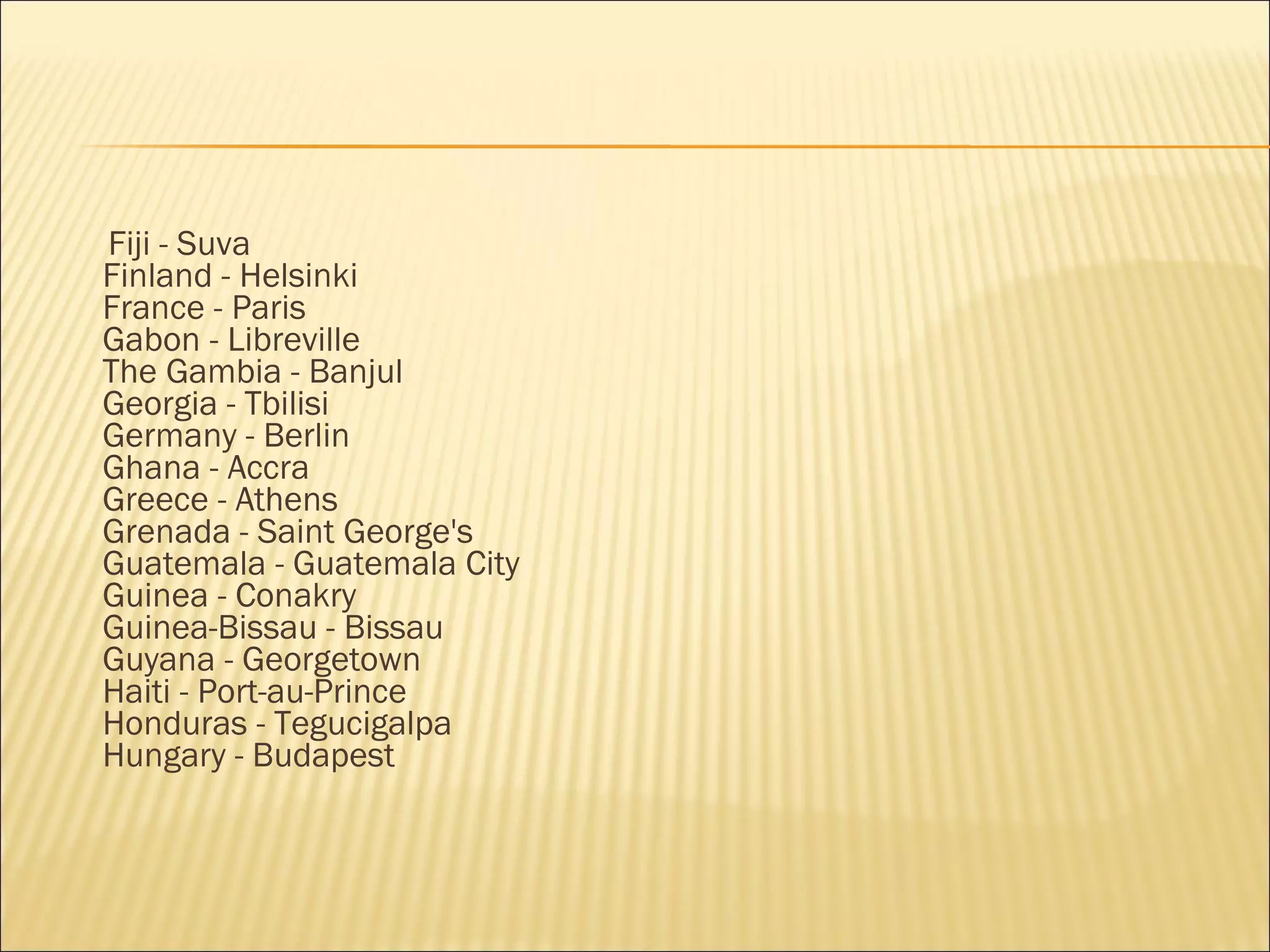 World Capitals Powerpoint | POT