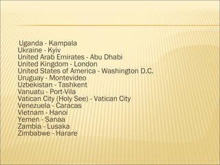 World Capitals Powerpoint | POT