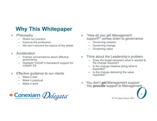 World class EA - Governor's Approach to Developing and Exercising EA ...