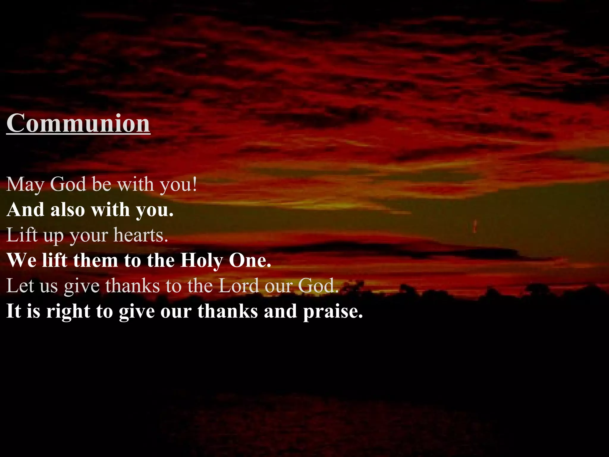 World Communion Bulletin | PPT