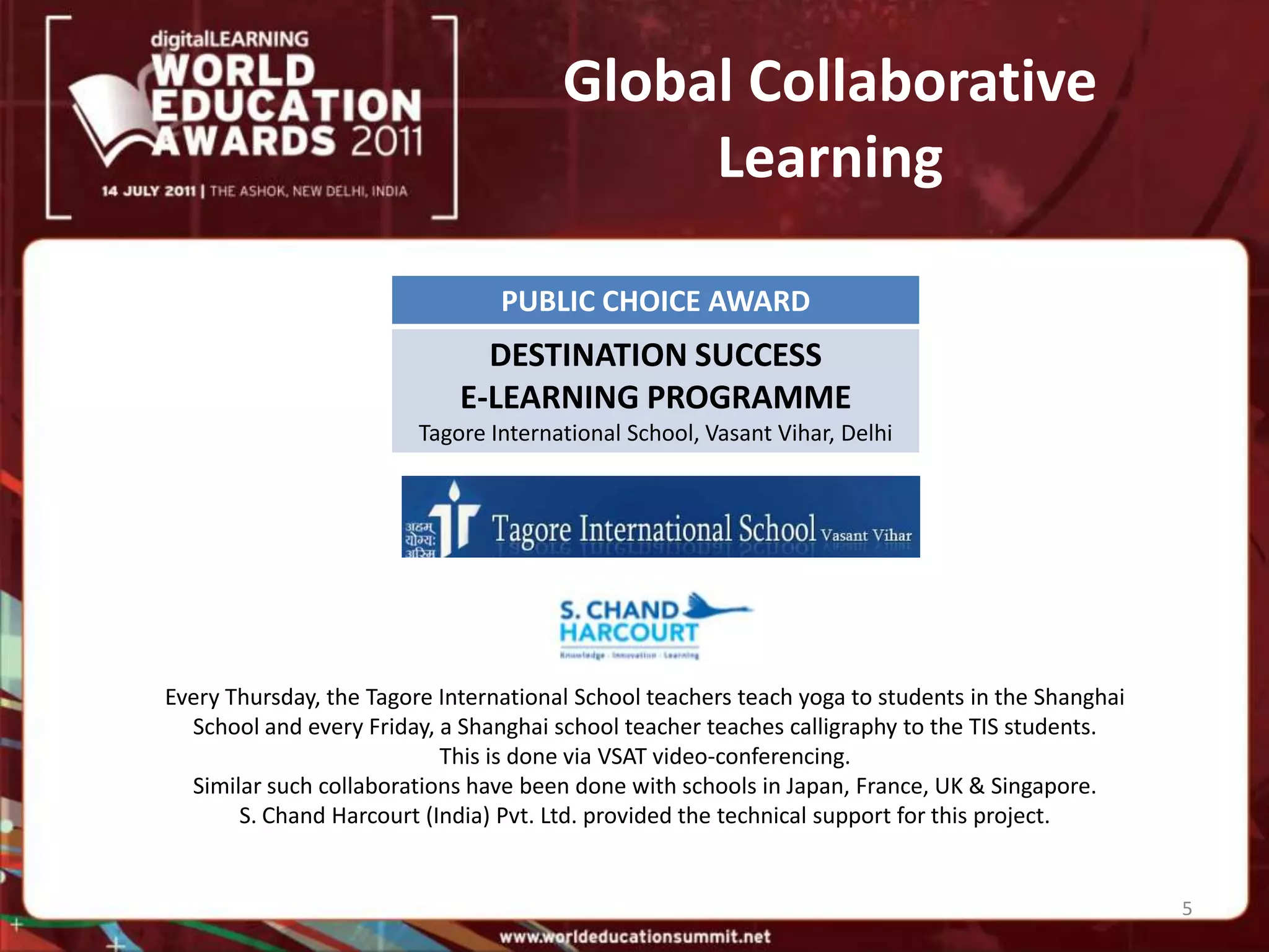 World Education Awards 2011 | PPSX | Education industry | Industries