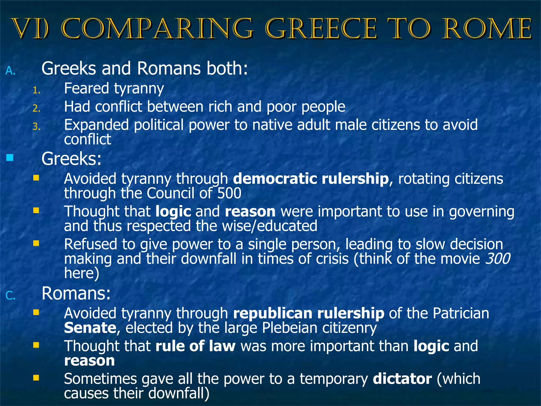 World foundations of democracy - greek & roman contributions | PPT