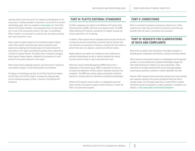 World gasoil-jet-indexes Platts MOC methodology | PDF