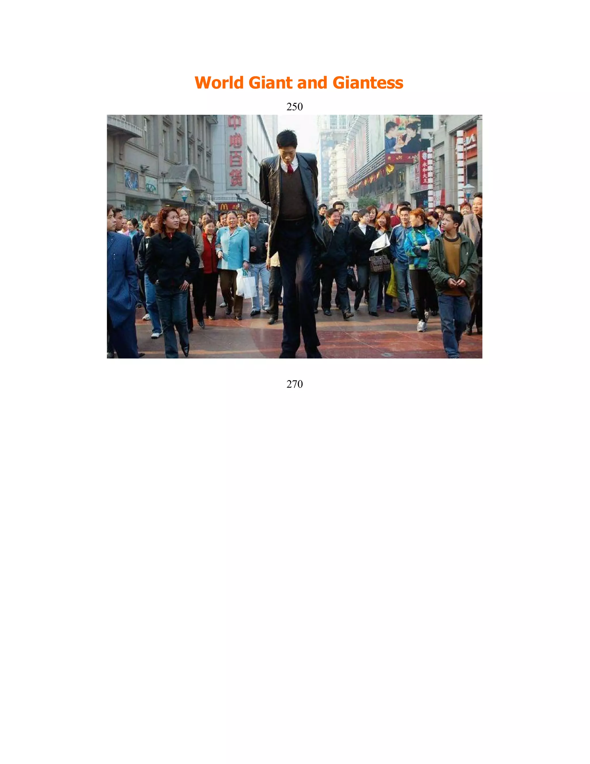 World Giant And Giantess | PDF | Biological Sciences | Science