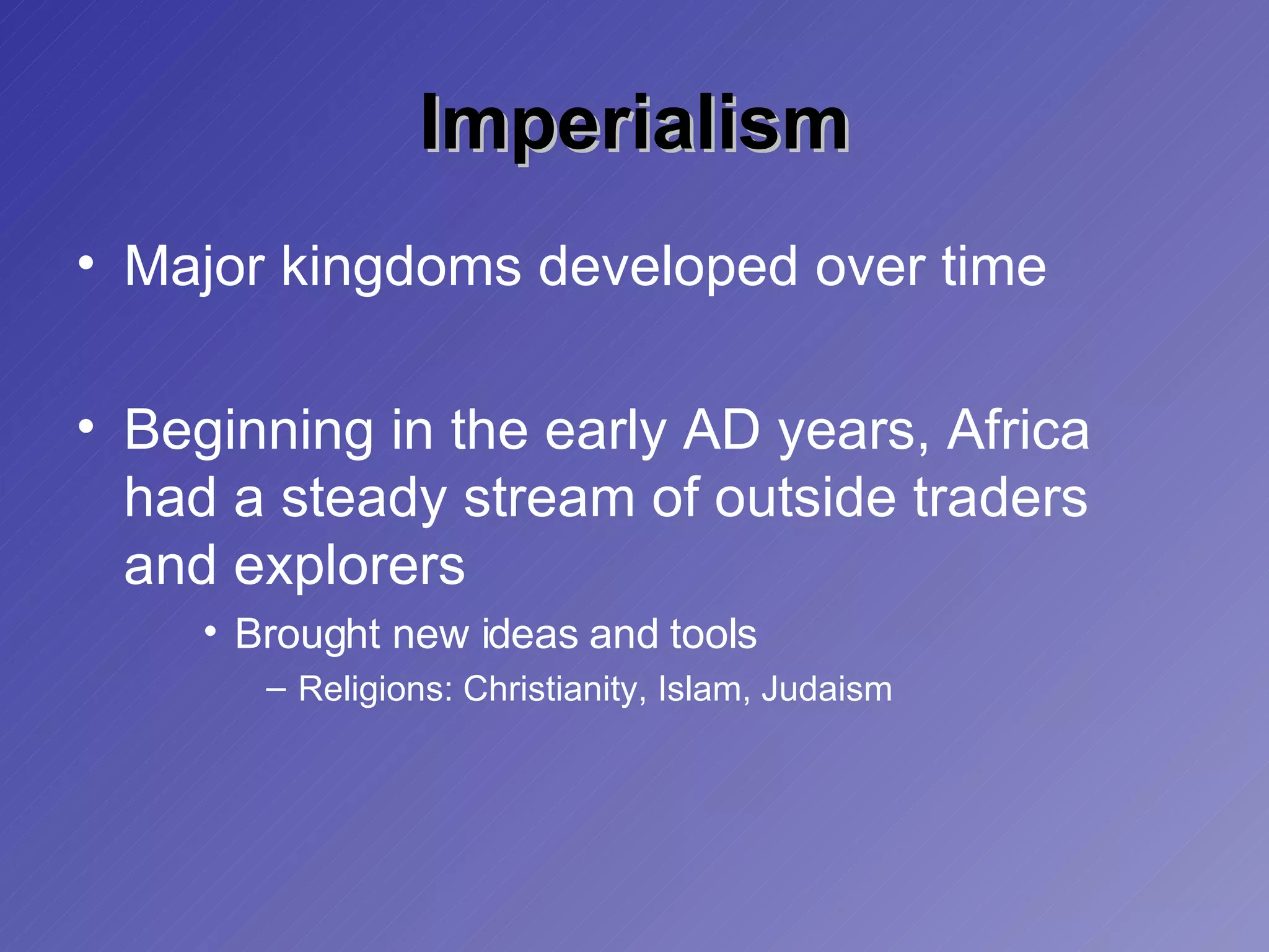 World History- Imperialism | PPT