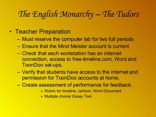 World History – The English Monarchy | PPT | Homework and Study | Education