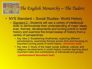 World History – The English Monarchy | PPT | Homework and Study | Education