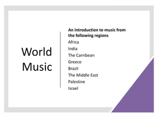 World Music | PPTX