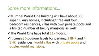 World one (Lodha Tower) | PPTX